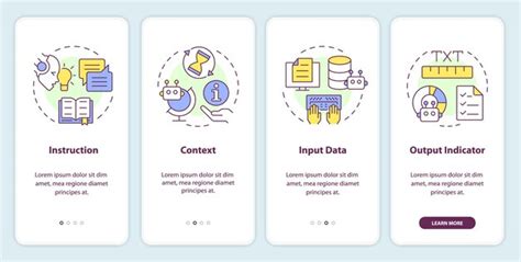 Premium Vector Prompt Key Elements Onboarding Mobile App Screen