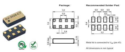 Rv 3028 C7 Hodiny Reálneho času Rtc S Extrémne Malou Spotrebou 45 Na