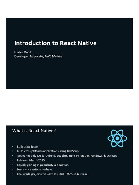 introduction to react native pdf