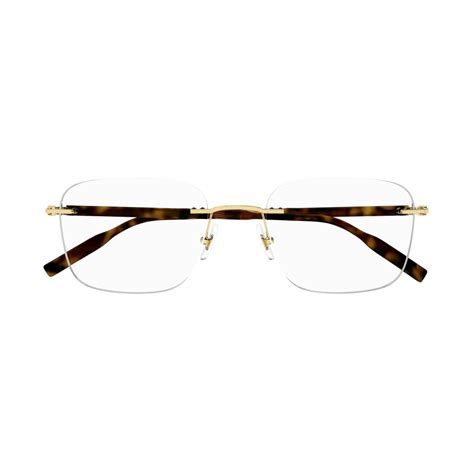 Montblanc MB0222O - 002 Gold | Brillen Mann