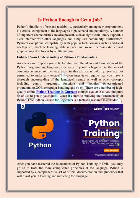 Ppt Is Python Enough To Get A Job Powerpoint Presentation Free Download Id11312557