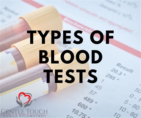 Types Of Blood Tests Gentle Touch Mobile Phlebotomy