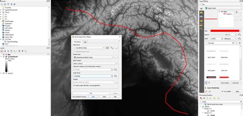 Raster Adding Z Value Vertices From A Point Layer To A Line In QGIS