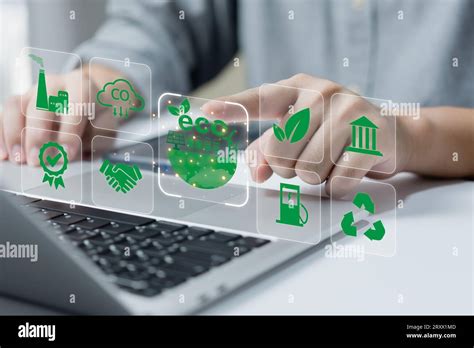 Virtual Global With Co2 Reducing Icon For Concept Of Decrease Carbon Dioxide Emission Carbon