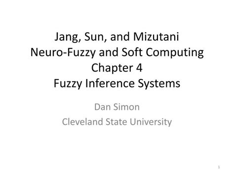 ppt jang sun and mizutani neuro fuzzy and soft computing chapter 4