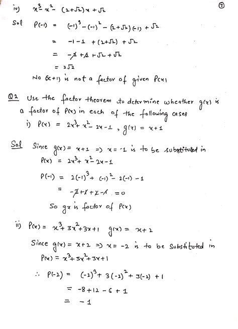 Polynomial Class 9th Handwritten Notes For Maths
