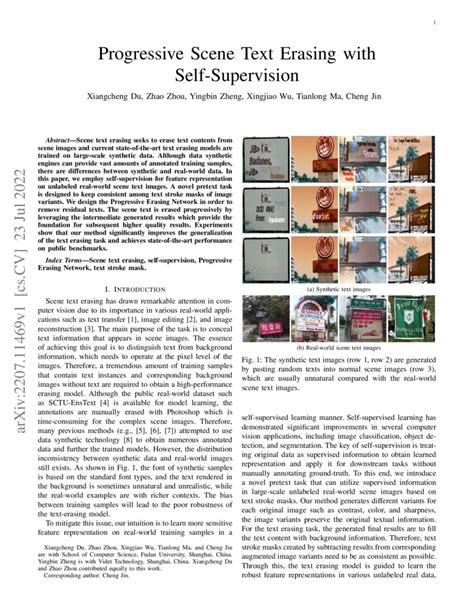 Progressive Scene Text Erasing With Self Supervision Deepai
