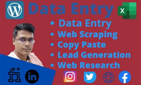 do virtual assistant data entry web scraping and copy paste by