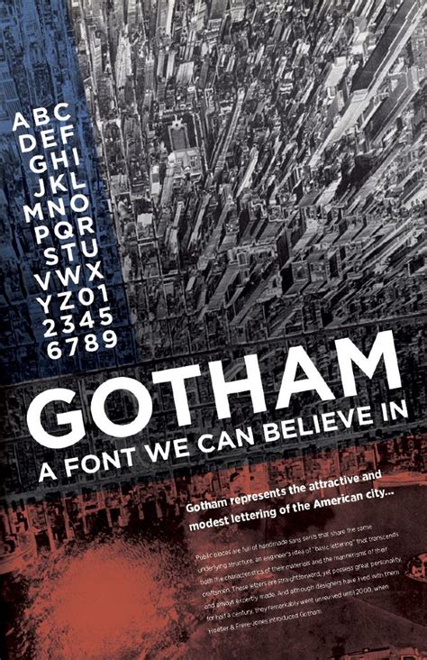 18 Gotham Font Ideas Gotham Font Gotham Typeface Poster