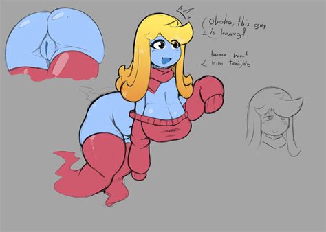 Rule 34 Ass Big Breasts Blonde Hair Breasts Cleavage Clothed Clothing