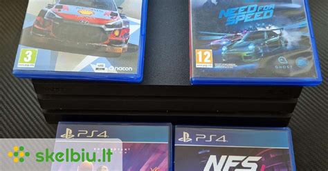Playstation 4 Pro 1tb +Dovanų 4 nauji žaidimai - Skelbiu.lt