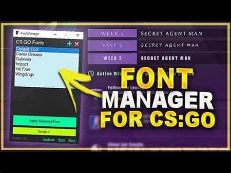 CS GO Font Manager Apply Custom Fonts In Game YouTube