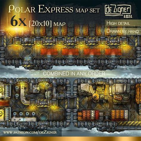 Polar Express Map Set Roll20 Marketplace Digital Goods For Online