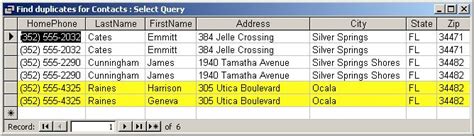 Removing Duplicate Records In Microsoft Access
