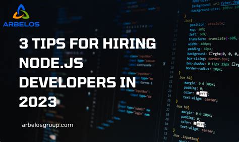 3 Tips For Hiring Nodejs Developers In 2023