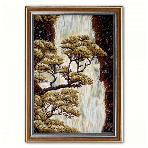 Пейзаж Водоспад з бурштину купити в Україні за привабливою ціною Ukraine Amber