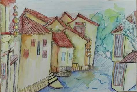我的校园画画图片 校园简笔画图片大全 画画图片大全 大山谷图库