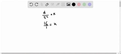 SOLVED Free Falling Objects The Distance That An Object Will Fall Numerade
