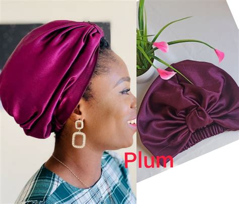 Satin Turban Silk Turban Turban Cap For Women Bonnet Cap Pretied