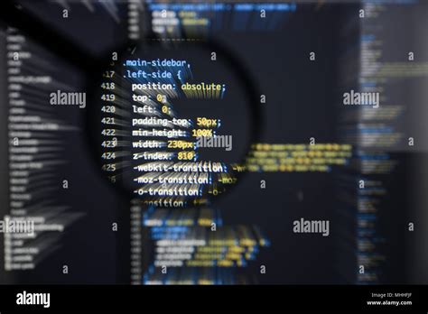 Real Css Code Developing Screen Programing Workflow Abstract Algorithm