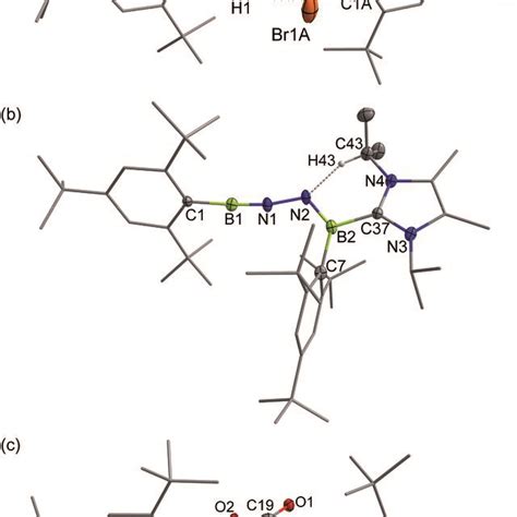 Solid State Structures Of 5 A 6 B And 7 C Hydrogen Atoms Except