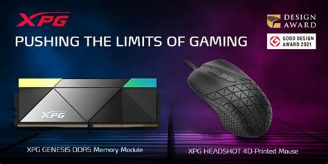 XPG HEADSHOT Mouse And GENESIS DDR5 Memory Win Prestigious Good Design Award Hartware