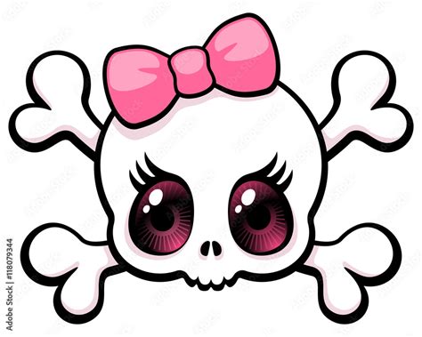 Skull Bow Vector