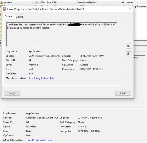 Fix The Warning Of Event CertificateServicesClient AutoEnrollment David Yin S Blog