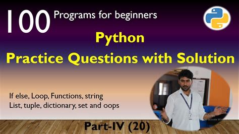 100 Practice Programs Series Part 4 20 Practice Programs Youtube