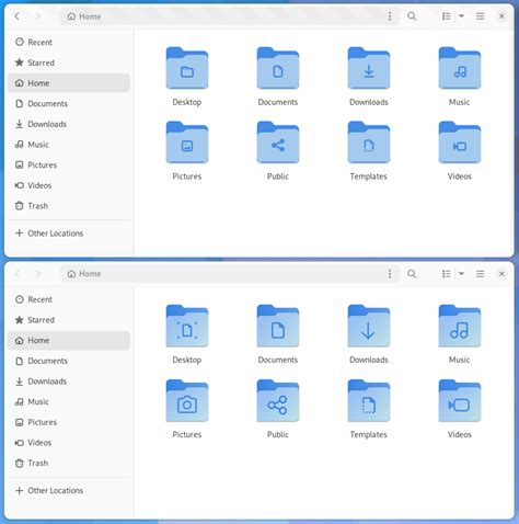 Gnome Files 44alpha With New Folder Icons And Return Of Expendable Folder In List View Rgnome