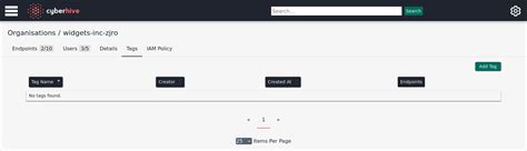 Manage Tags Cyberhive Product Documentation