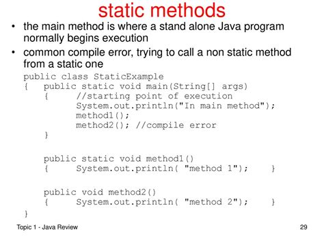 topic 1 java review ppt download