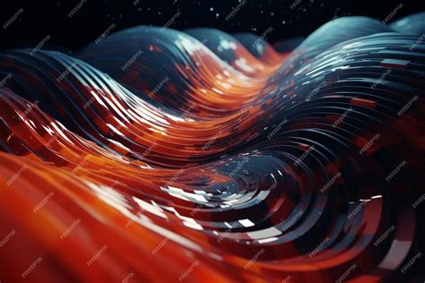 Premium Ai Image Surreal Abstraction Of Temporal Waves And Spatial 00559 03