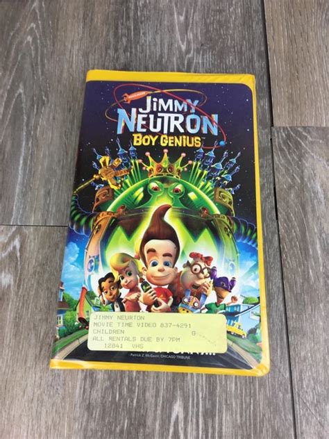 Nickelodeon Jimmy Neutron Boy Genius Clamshell Vhs Vtg 2001 Eur 762
