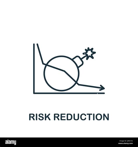 Risk Reduction Icon Line Simple Icon For Templates Web Design And