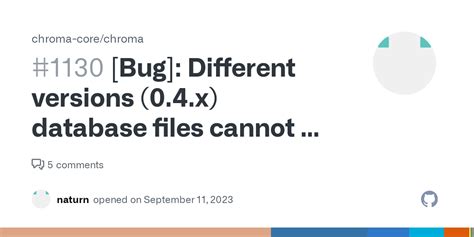 Bug Different Versions 04x Database Files Cannot Be Migrated