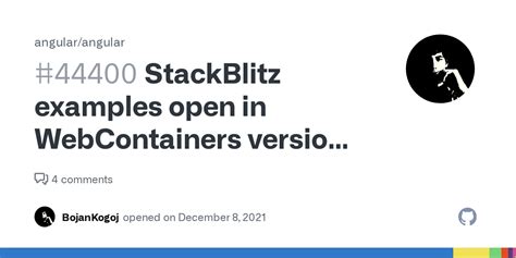 Stackblitz Examples Open In Webcontainers Version Doesnt Work With