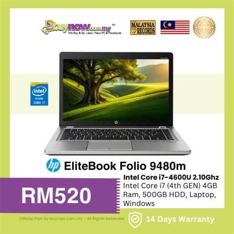 HP EliteBook Folio M Core I Processor Th GEN GB Ram GB HDD Days Warranty