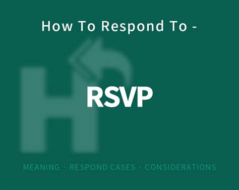 How To Reply To An RSVP For An Event How To Respond To