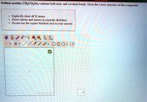 Sodium Acetate Lewis Structure