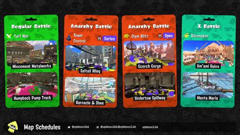 K On Twitter Splatoon 3 Map Rotation Maprotation Anarchy Series Tower