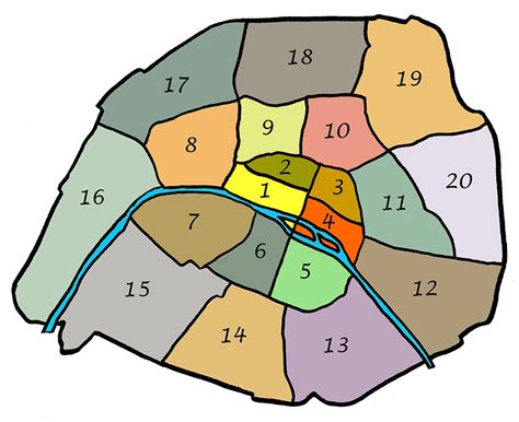 Paris Os 20 Arrondissements