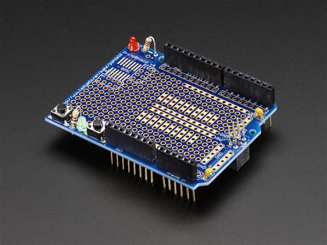 Adafruit Proto Shield For Arduino Kit Stackable Version R3 Id 2077