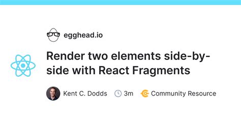render two elements side by side with react fragments