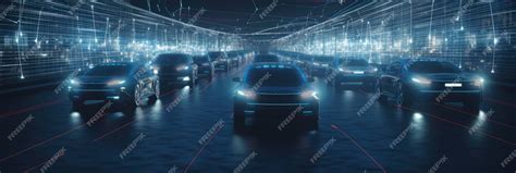 Premium Ai Image Connected Cars With Iot And Smart Technologies Neon