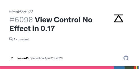 View Control No Effect In 017 · Issue 6098 · Isl Orgopen3d · Github