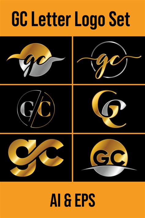 Initial Letter G C Logo Design Vector Template Graphic Alphabet Symbol For Corporate Business