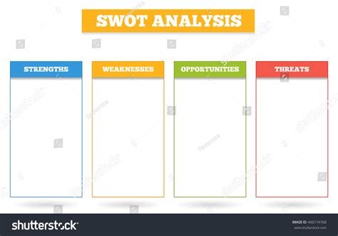 Swot Analysis Template Over Royalty Free Licensable Stock Vectors Vector Art Shutterstock