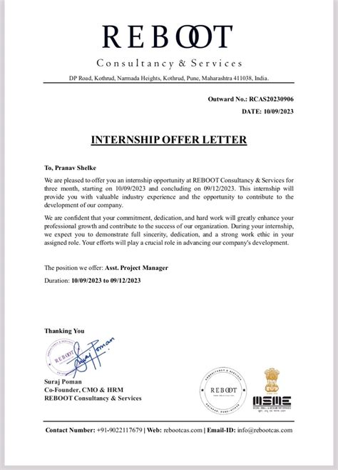 pranav shelke on linkedin internship projectmanager careeropportunity reboot…