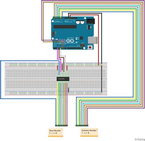 64 Key Prototyping Keyboard Matrix For Arduino Hacker Space Tech